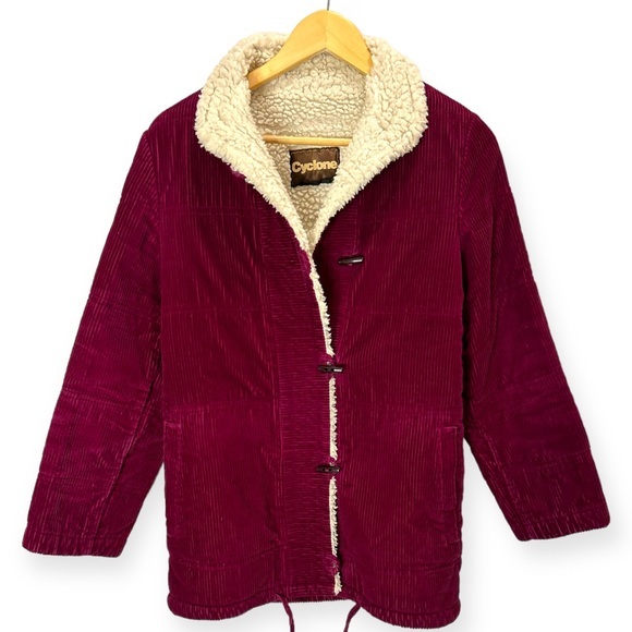 Vintage | Jackets & Coats | Vintage Cyclone Coat Adult 8 Red Purple ...